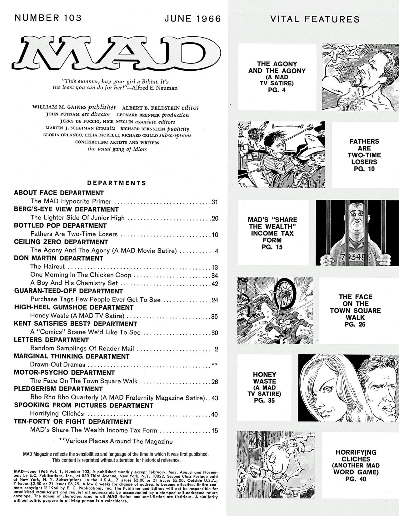 Mad Magazine #103