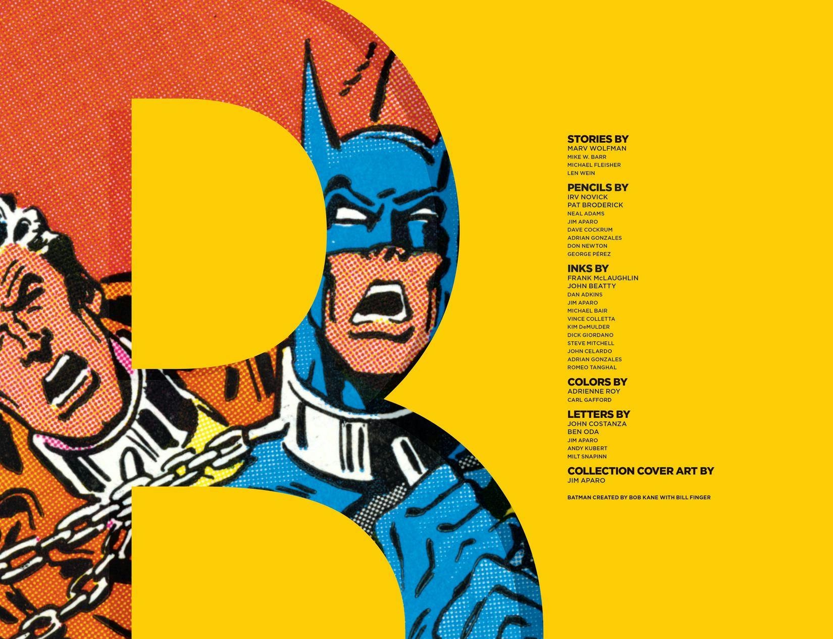 Tales of the Batman: Marv Wolfman Volume 1