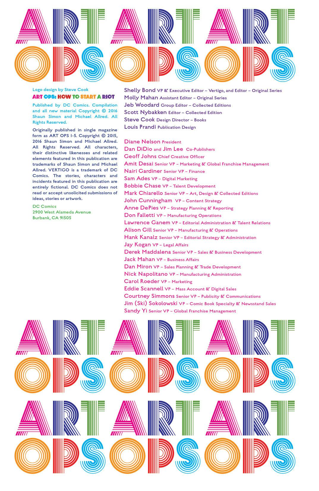 Art Ops Vol. 1