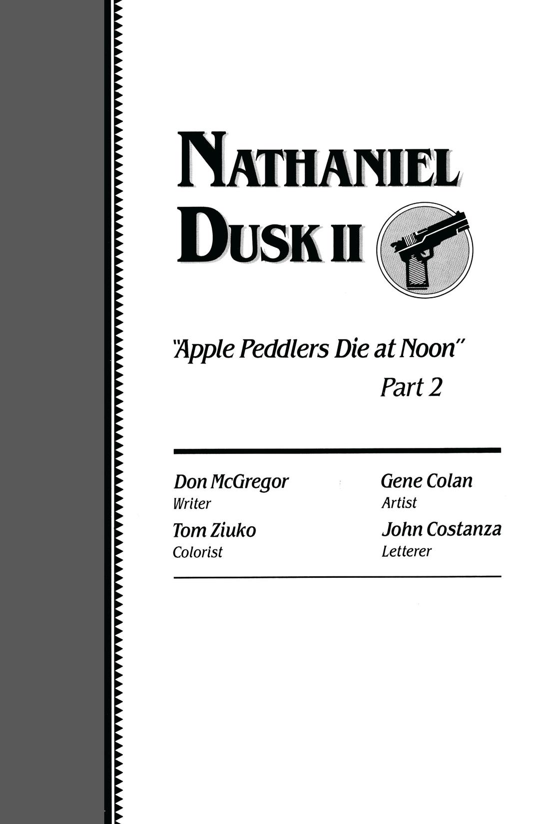 Nathaniel Dusk Vol. 2 (1985-1986) #2