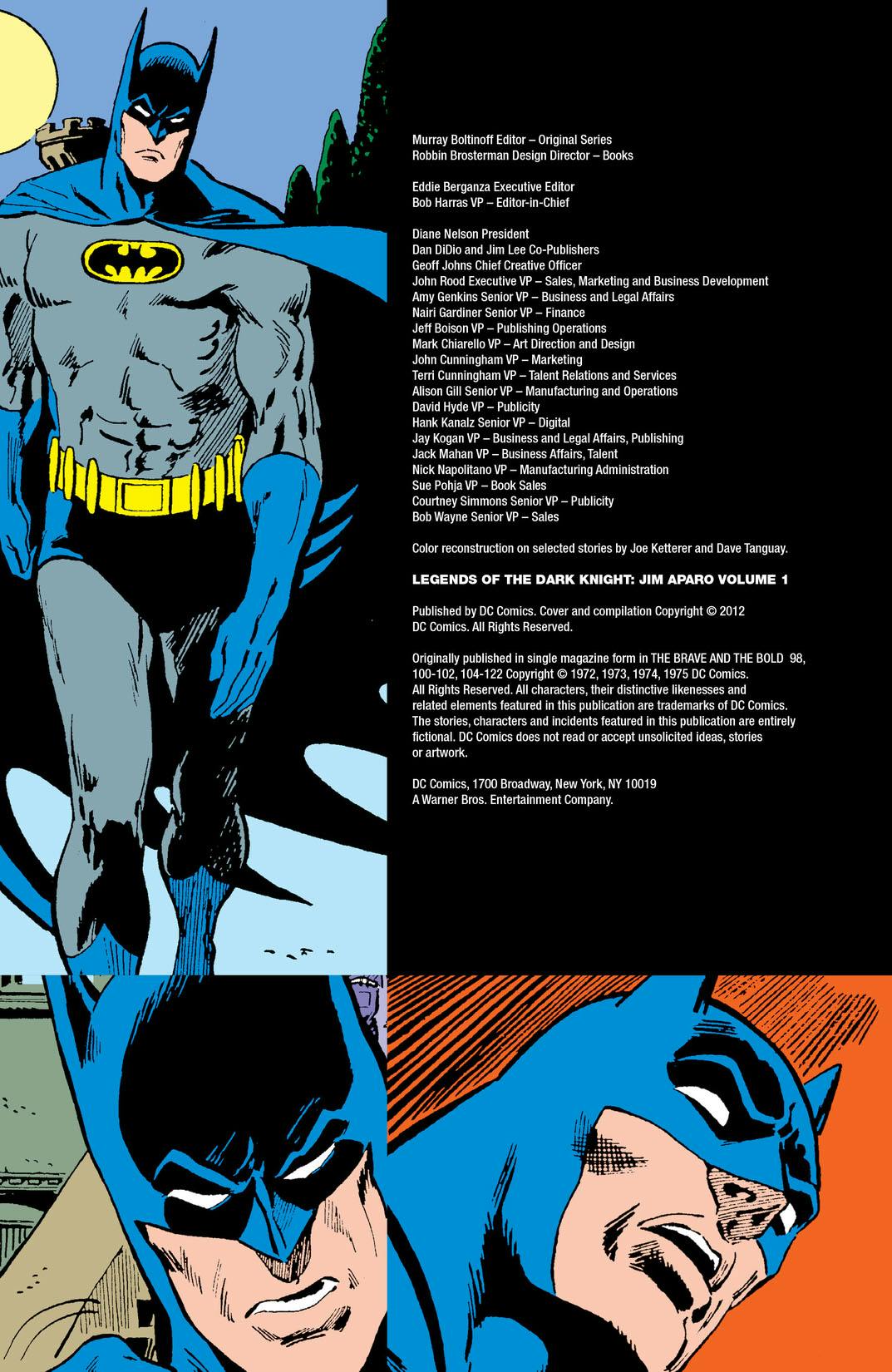 Legends of the Dark Knight: Jim Aparo Volume 1