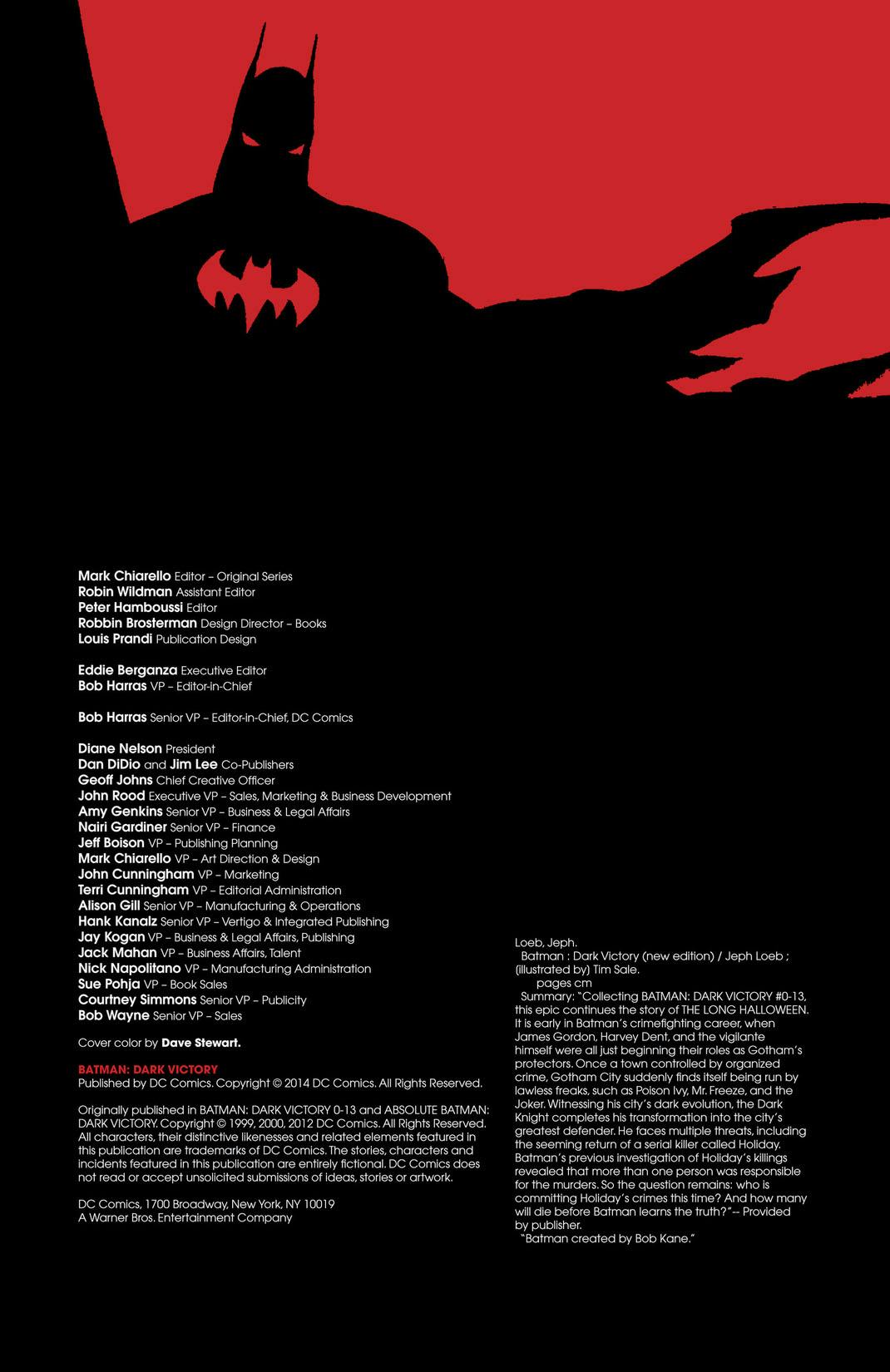 Batman: Dark Victory (New Edition)