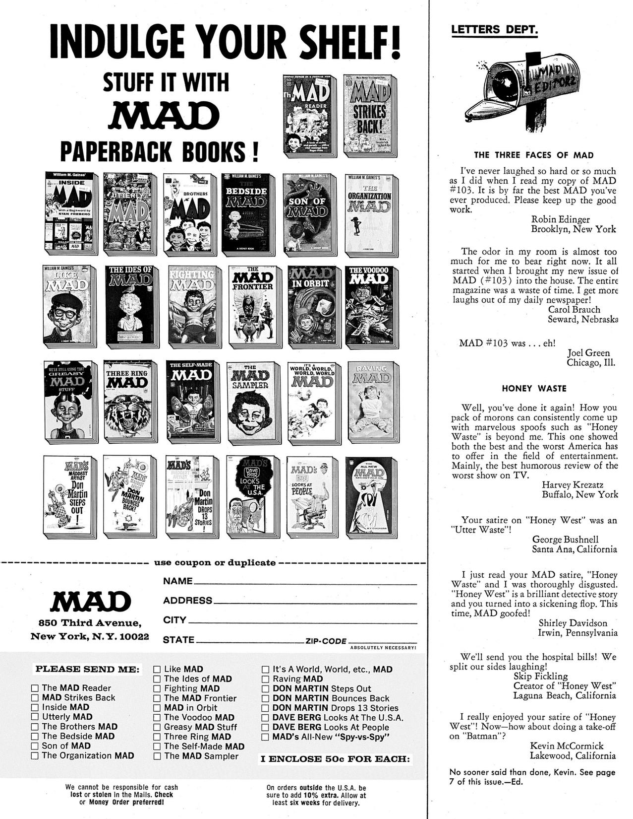 Mad Magazine #105