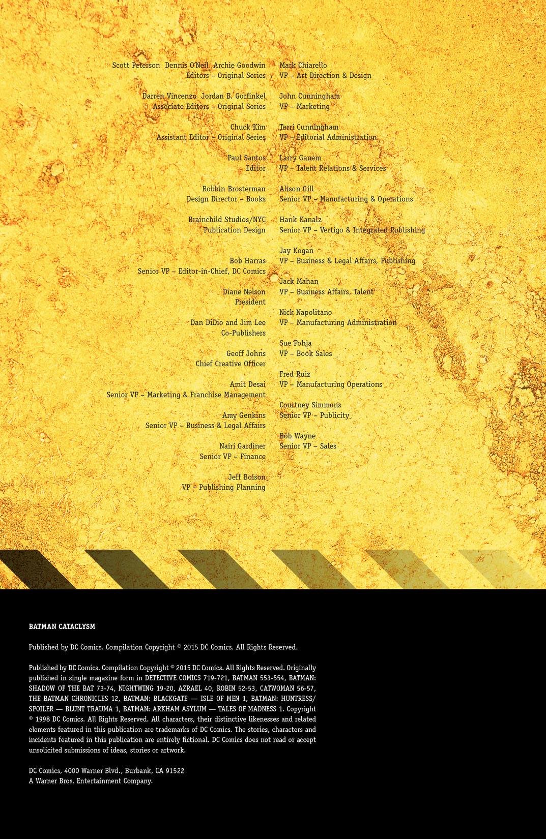 Batman: Cataclysm (New Edition)