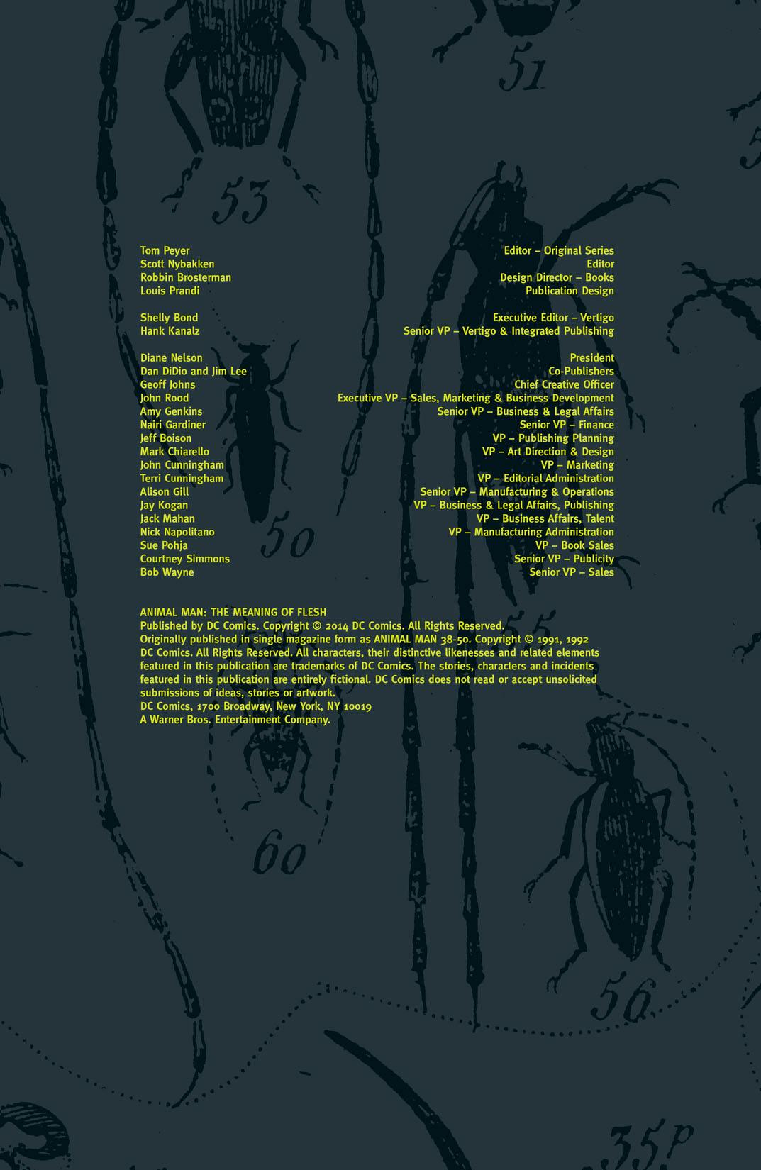 Animal Man Vol. 5: The Meaning of Flesh
