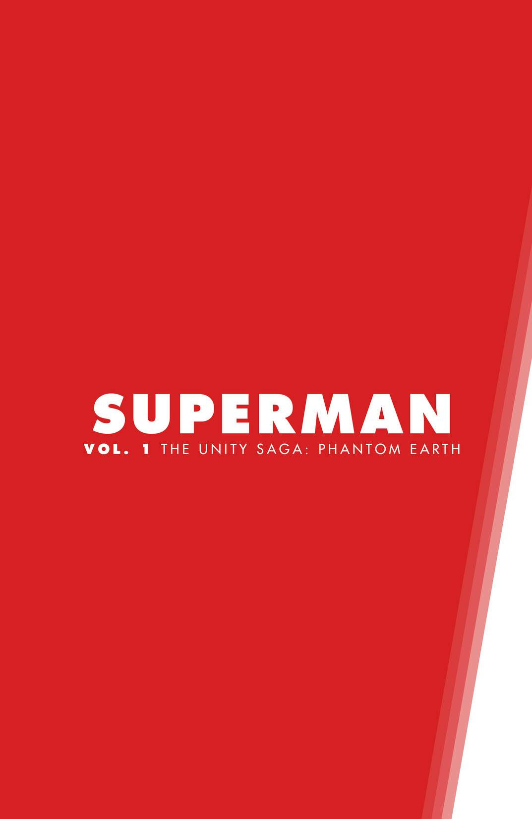 Superman Vol. 1: The Unity Saga: Phantom Earth