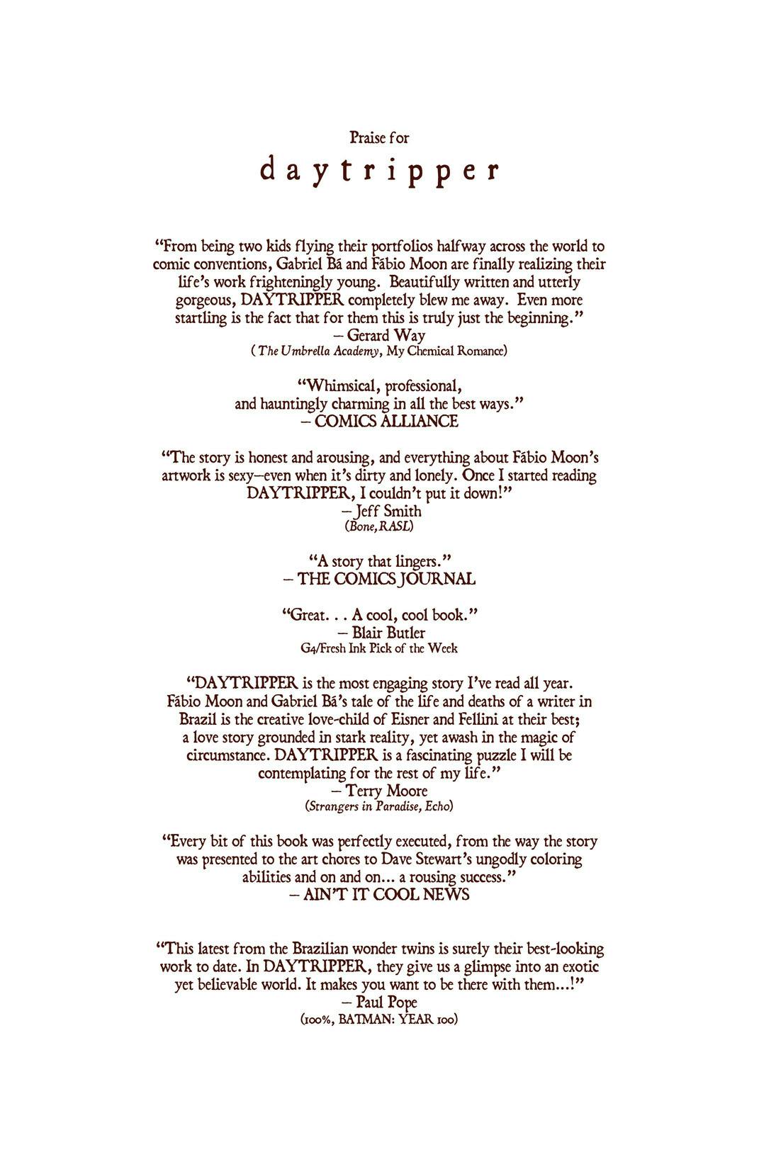 Daytripper Deluxe Edition