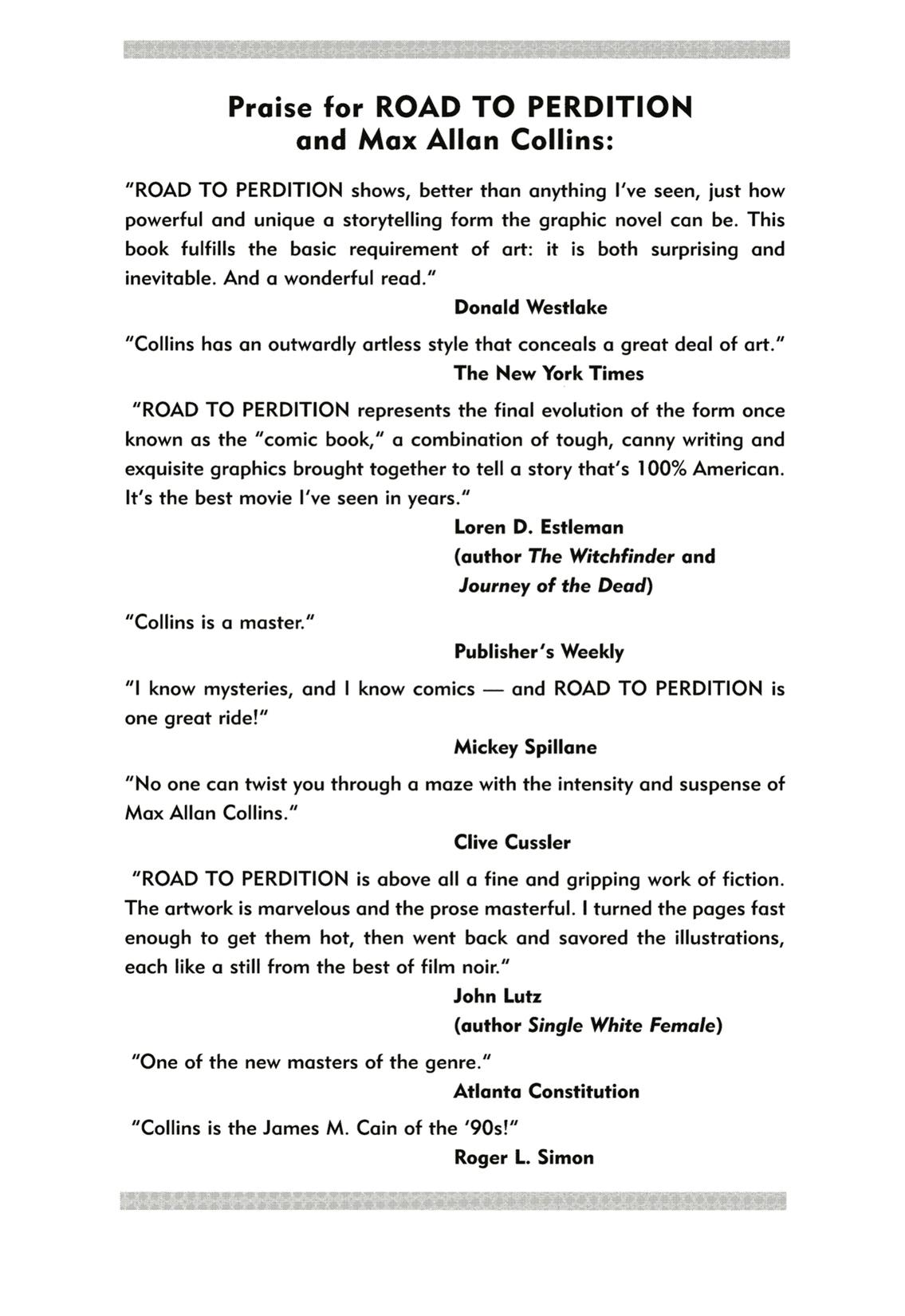 Road to Perdition (New Edition)