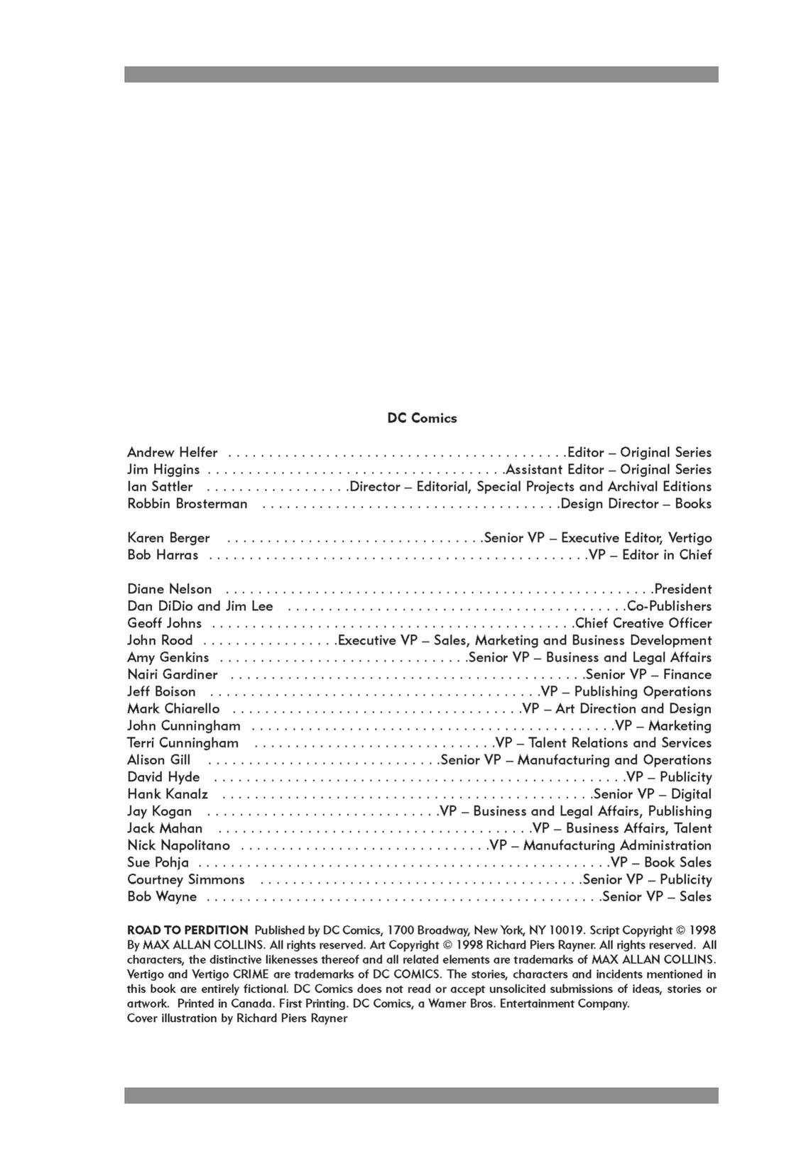 Road to Perdition (New Edition)