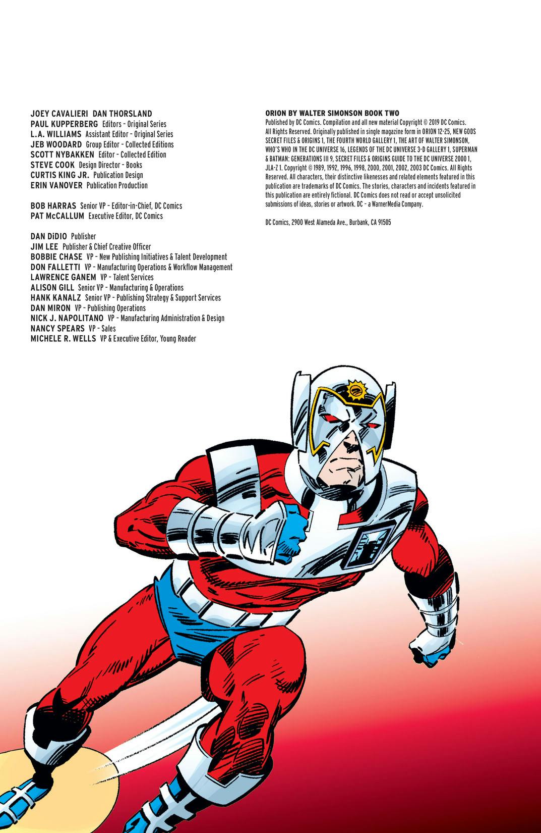 Orion by Walter Simonson Book Two