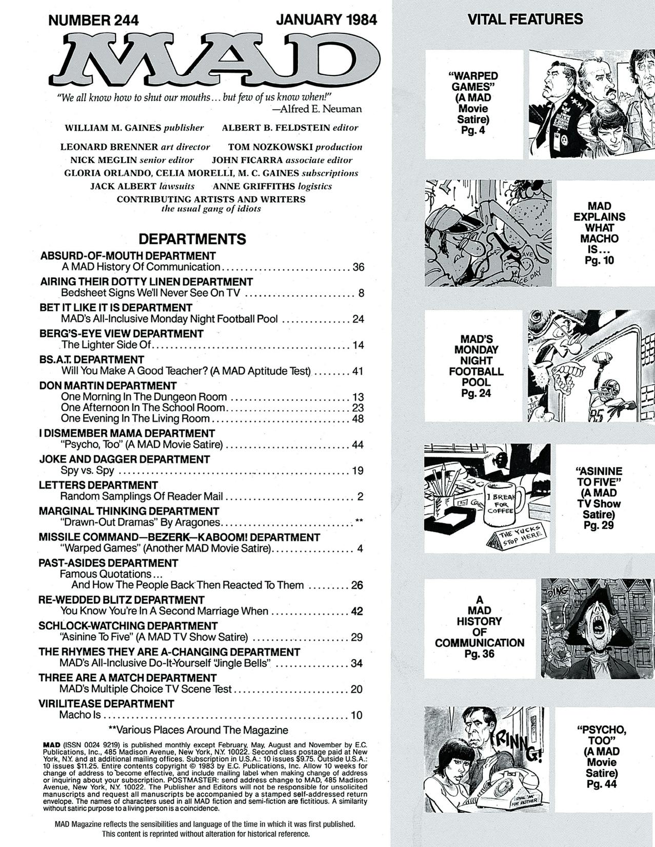 Mad Magazine #244