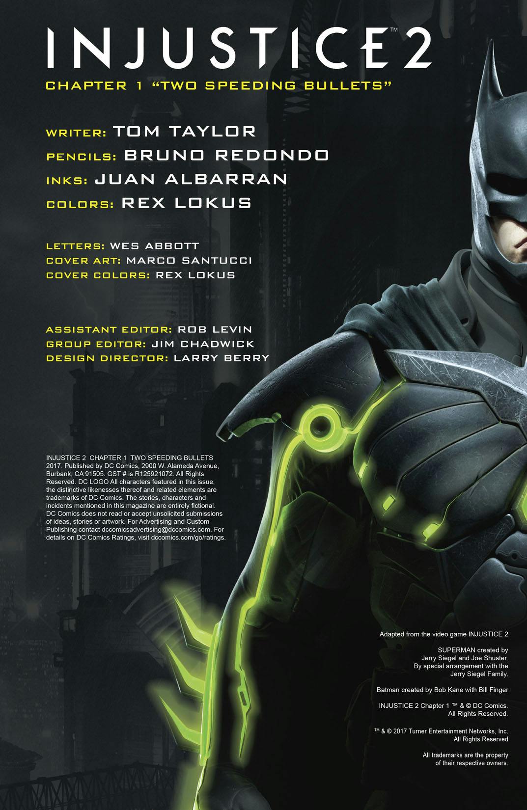 Injustice 2 ELeague Custom Comic #1